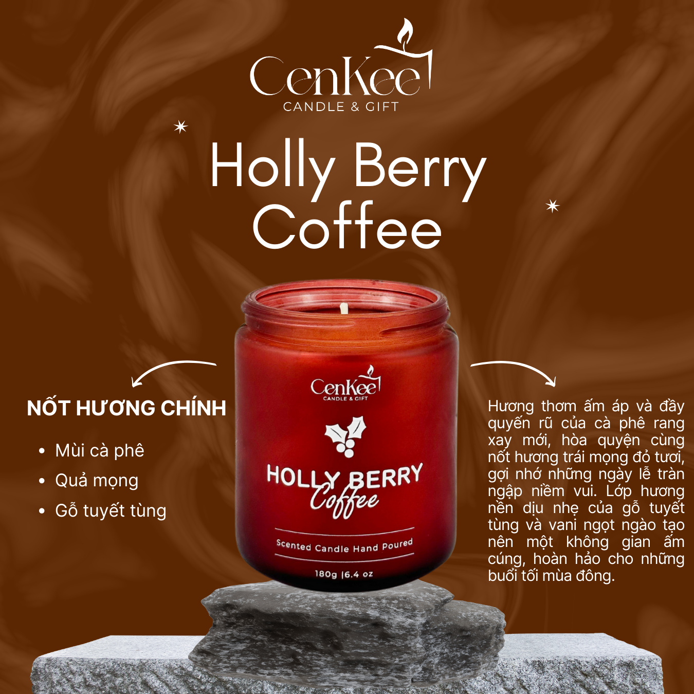 Holly Berry Coffee – CenKee Candle